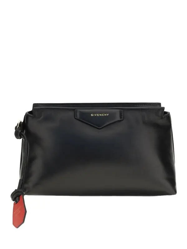 Givenchy Antigona Bomber Lambskin Pouch - Black