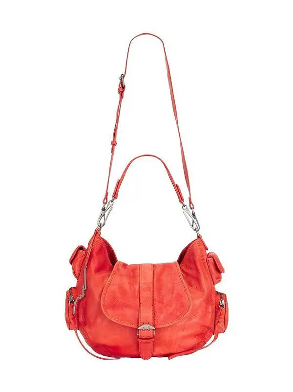 Free People Asher Tote Bag In Red - Rusty Red