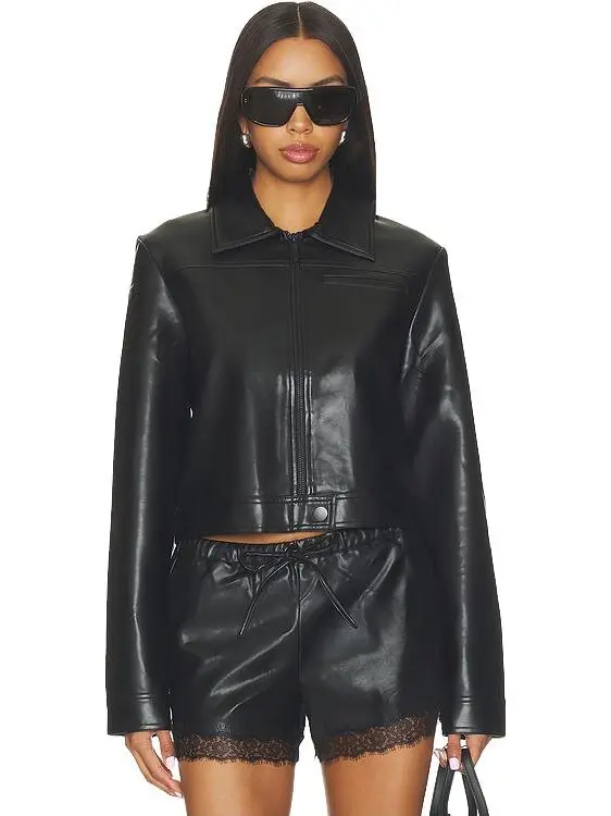 Bec & Bridge Saphira Cropped Jacket - Black