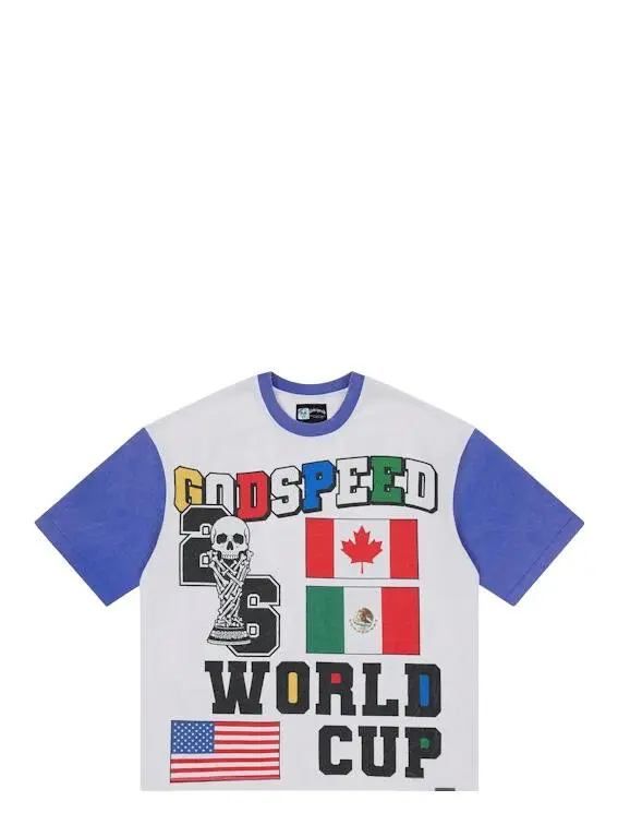 GODSPEED 26 Gswc Vintage T-shirt - White/blue