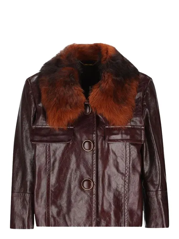 Chloé Leather Jacket - Brown