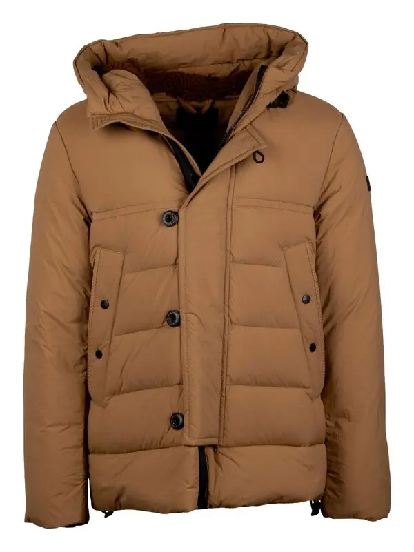 Peuterey Eddie Hooded Down Jacket - Brown