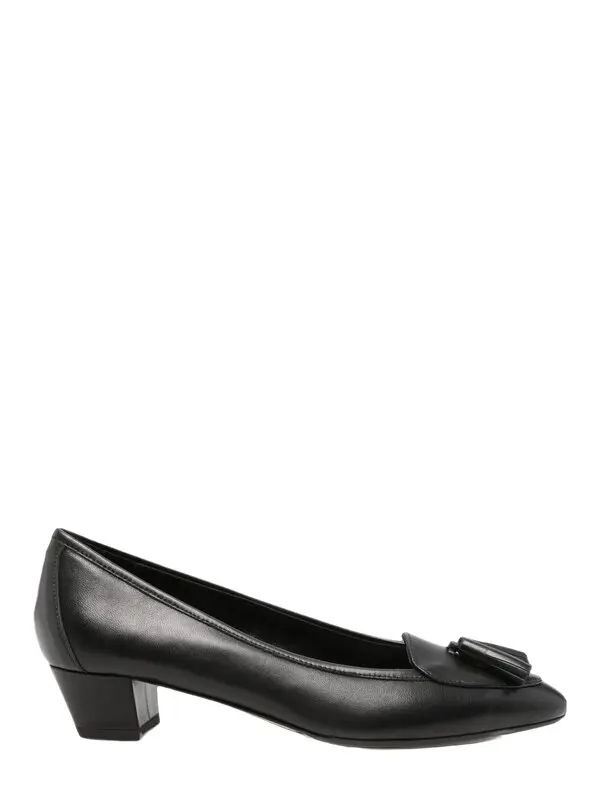 AeydĒ Valentine Tassel-detail Leather Pumps - Black