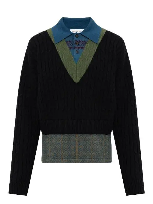 Dries Van Noten Long-sleeved Sweater - Black