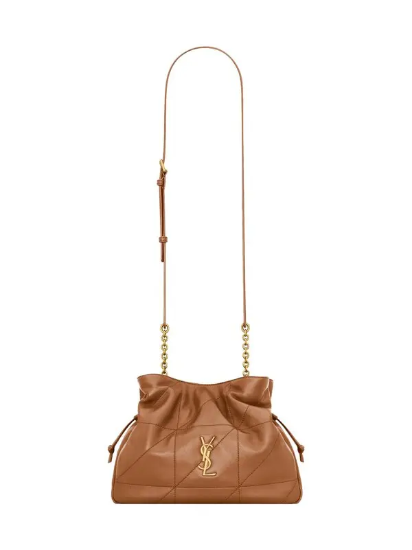 Saint Laurent Jamie Shoulder Pouch In Lambskin - Fox