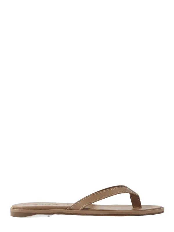 AeydĒ Melody Leather Flip-flops - Tan