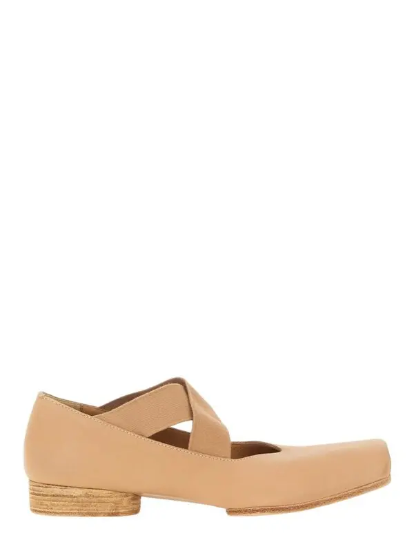 UMA WANG Square-toed Ballet Flats - Nude