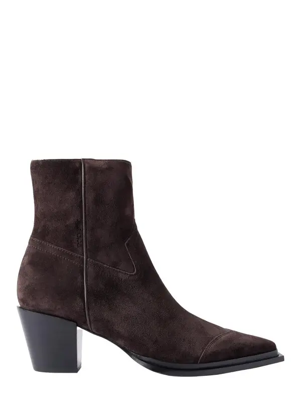 JIMMY CHOO Cece 60 Suede Ankle Boots - Black