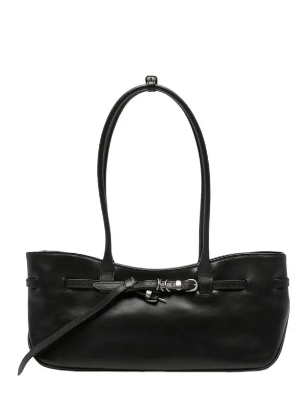 MARGESHERWOOD Grandma Used Knotted Shoulder Bag - Black