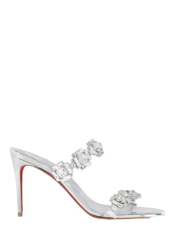 CHRISTIAN LOUBOUTIN Just Embellished Sandals - Silver