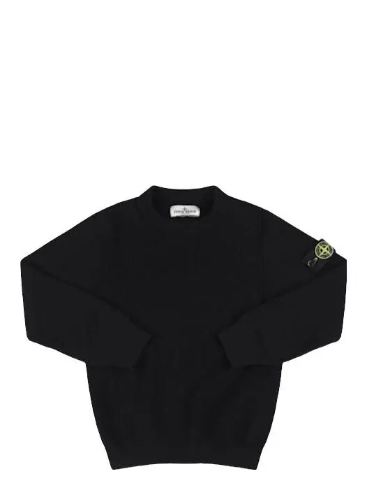 Stone Island Cotton Knit Sweater - Black