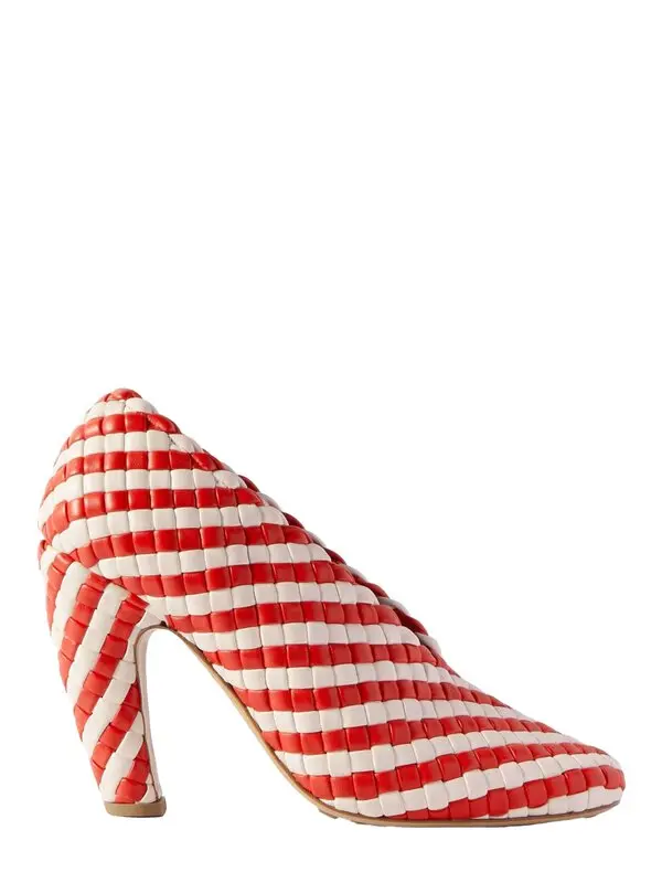 Bottega Veneta Square High Heels - Red