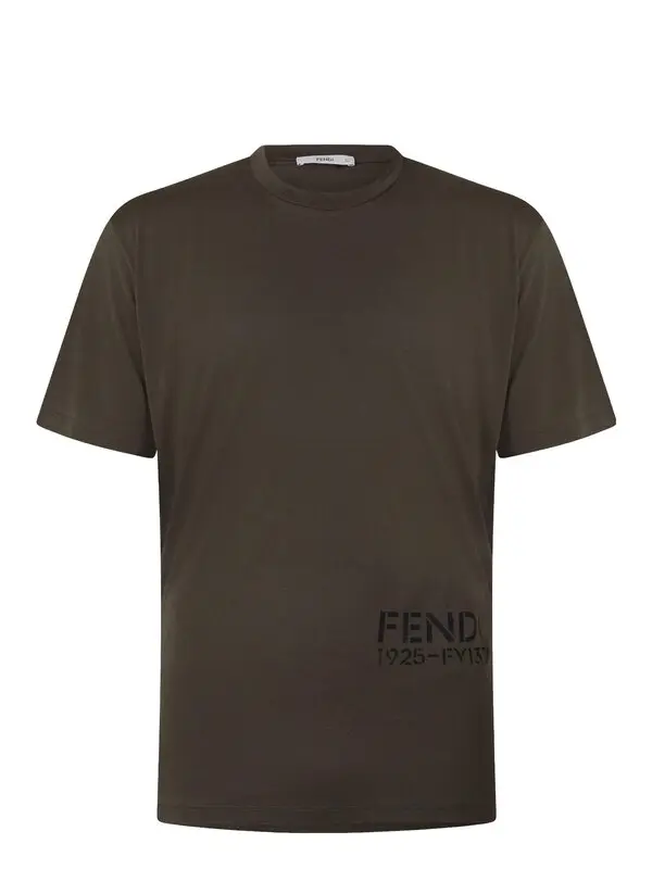 Fendi Hemprint Tshirt - Black