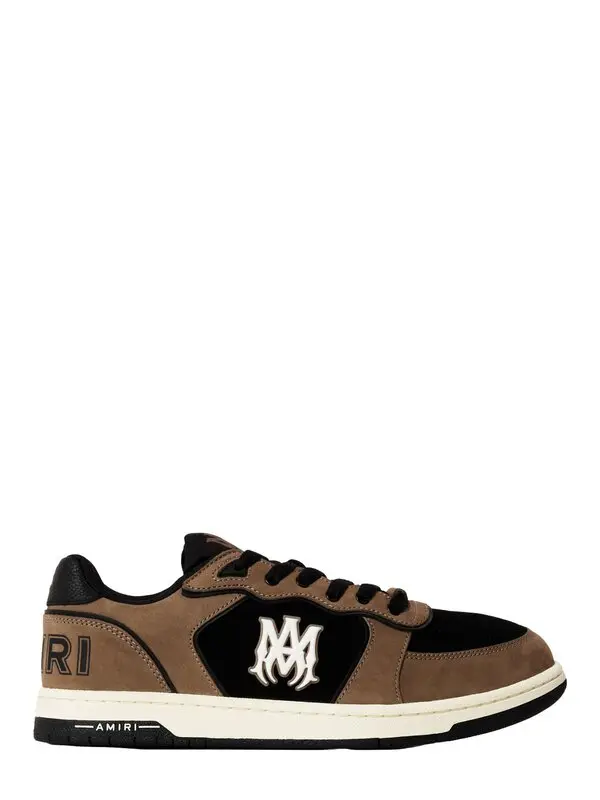 Amiri Colorblock Embroidered Sneakers - Black