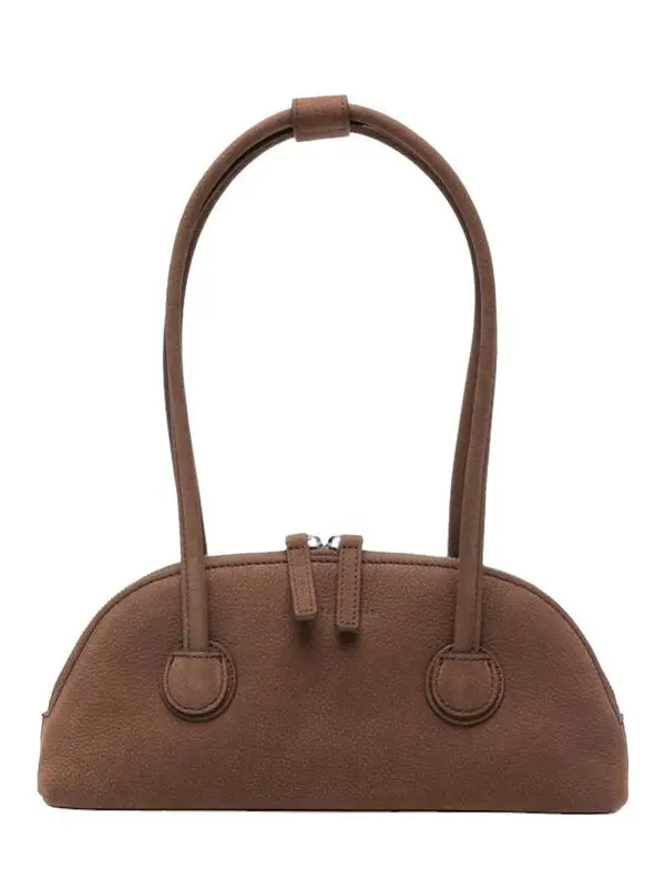 MARGESHERWOOD Zippered Shoulder Bag - Brown