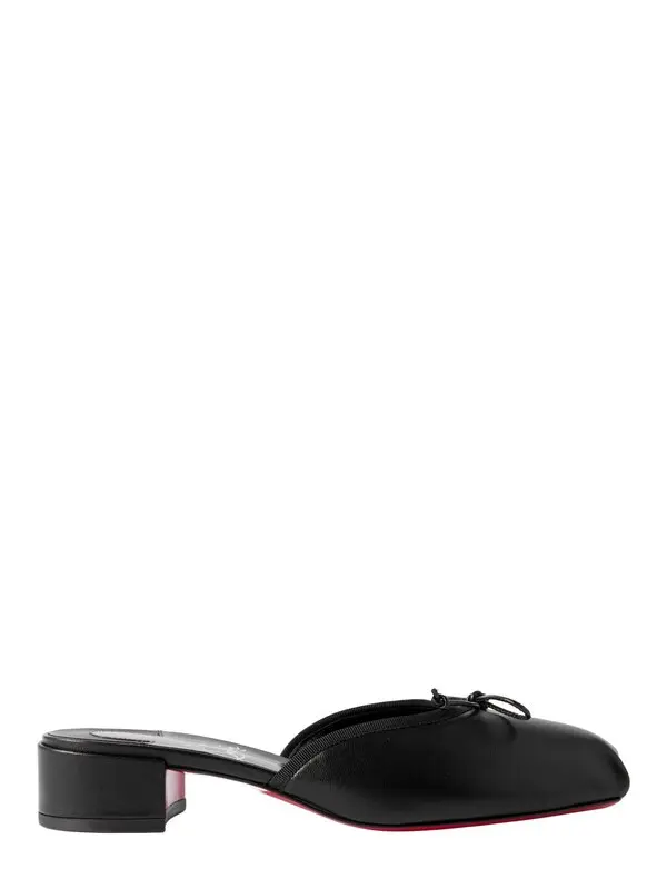 CHRISTIAN LOUBOUTIN Bow Muller Shoes - Black