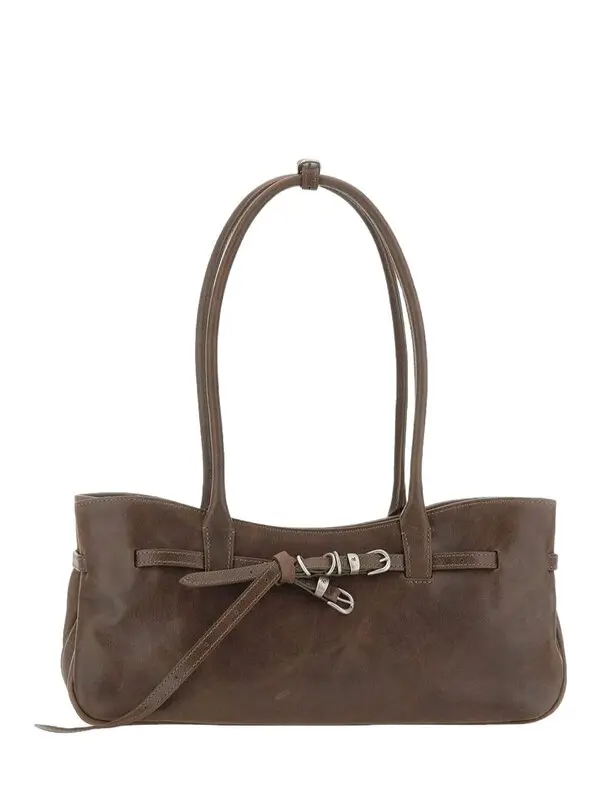MARGESHERWOOD Grandma Used Knotted Shoulder Bag - Brown