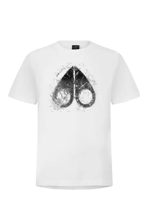 Moose Knuckles Heartprint Tshirt - White