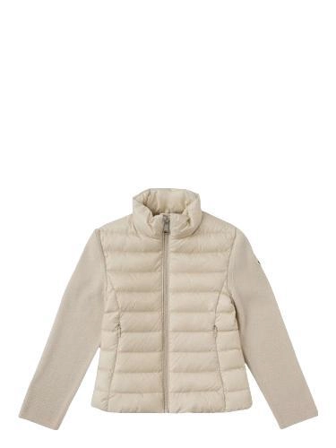 Moncler Padded Wool Zip-up Cardigan - Nude