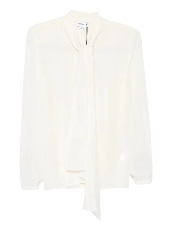 Marella Long-sleeve Button-up Shirt - Light Brown