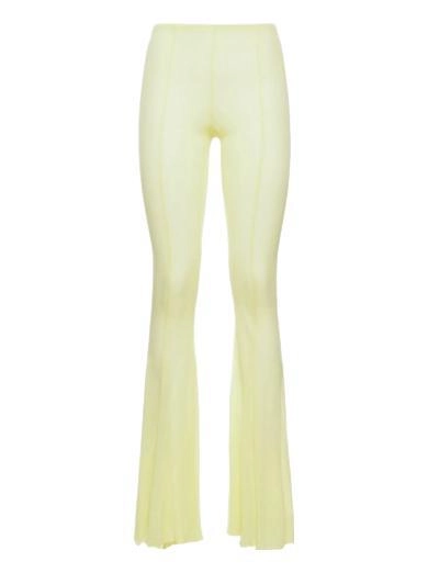 Blumarine High-waist Wide-leg Casual Trousers - Yellow