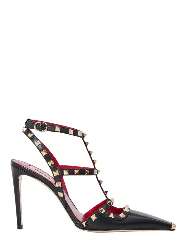 Valentino Garavani Patentleather Pointedtoe Highheels - Black
