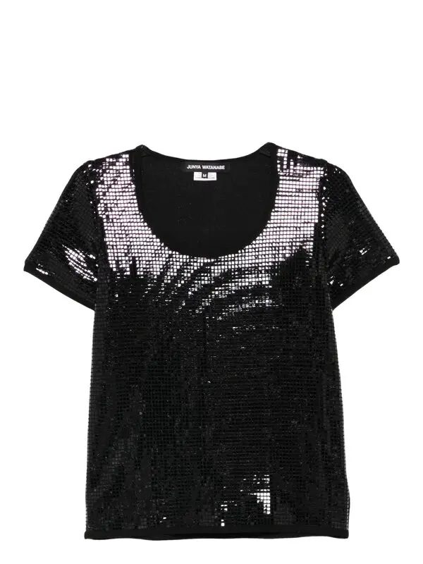 Junya Watanabe Sequin-embellished T-shirt - Black
