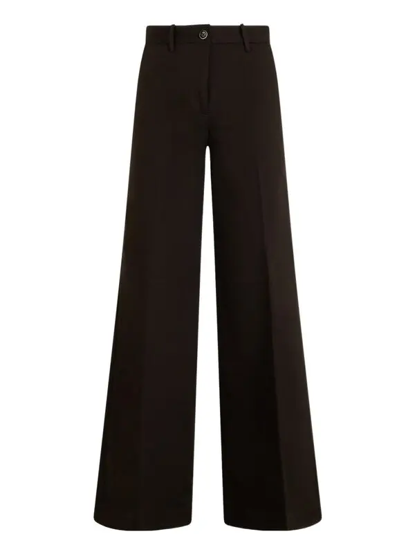 NINE:INTHE:MORNING High-waist Wide-leg Pants - Black