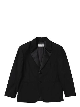 MAISON MARGIELA Wool Blend Formal Jacket - Black
