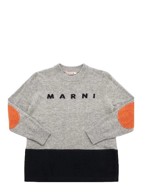 Marni Blended Wool Knitted Sweater - Gray