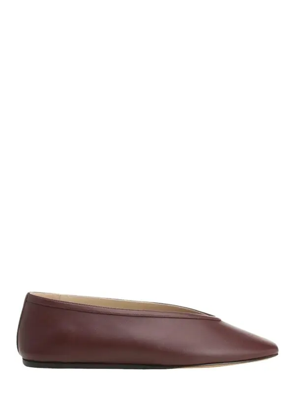 Le Monde Beryl Luna Leather Slippers - Bordeaux
