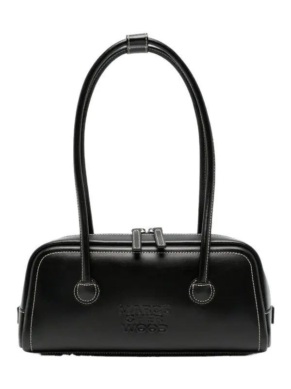 MARGESHERWOOD Leather Zippered Shoulder Bag - Black
