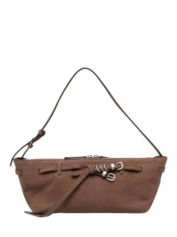 MARGESHERWOOD Lace-up Detail Shoulder Bag - Brown