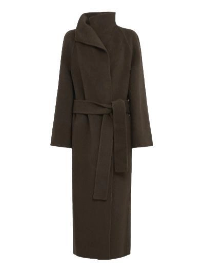 Khaite Lapel Waistdefined Coat - Black