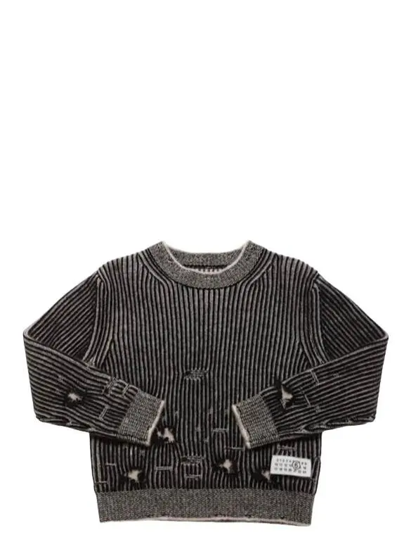 MAISON MARGIELA Wool Knit Sweater - Black