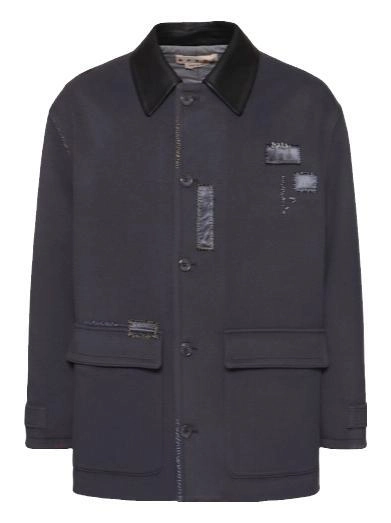 Marni Longsleeve Cropped Coat - Black