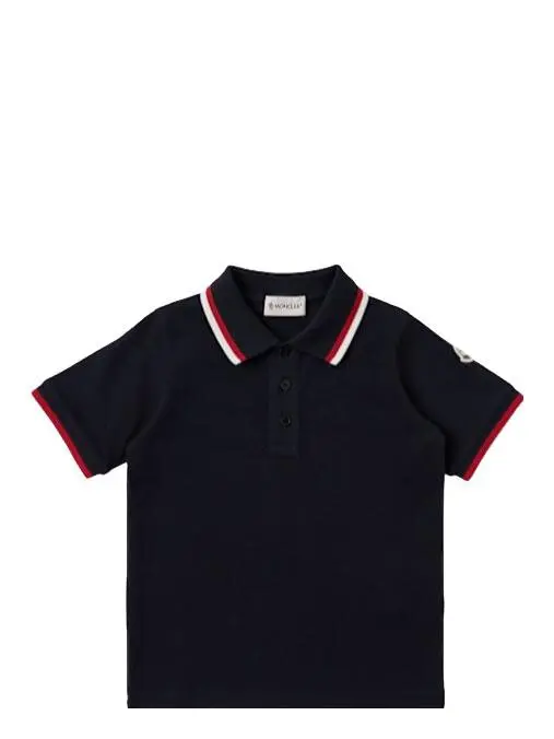 Moncler Cotton Polo Shirt - Black