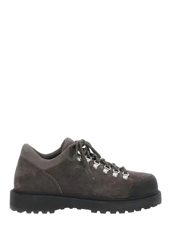 Diemme Round Toe Lace-up Sneakers - Black