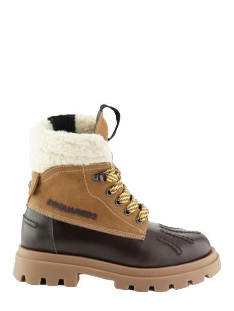 Dsquared2 Round-toe Ankle Boots - Beige