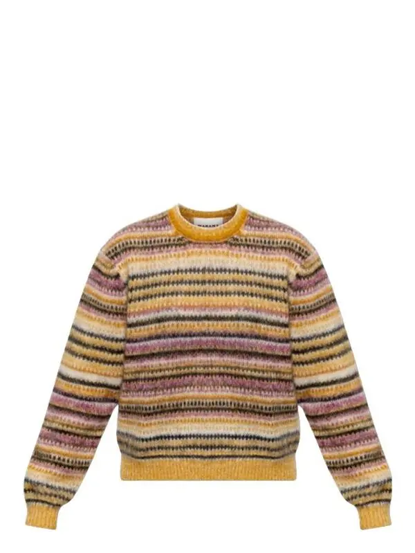 Isabel Marant Étoile Striped Long-sleeved Sweater - Yellow