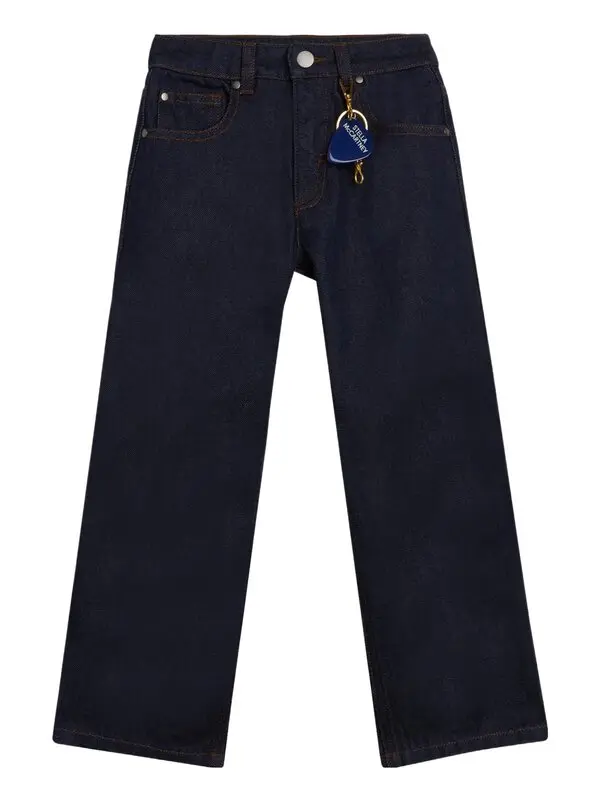 Stella McCartney Keychain-detail Jeans - Blue