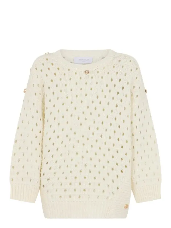 Roberto Cavalli Openwork Sweater - Ivory
