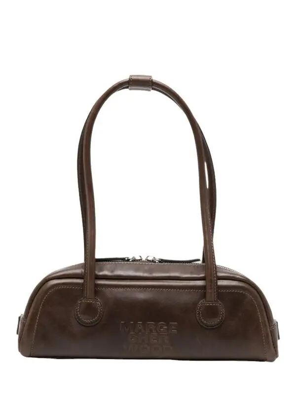 MARGESHERWOOD Zippered Shoulder Bag - Brown
