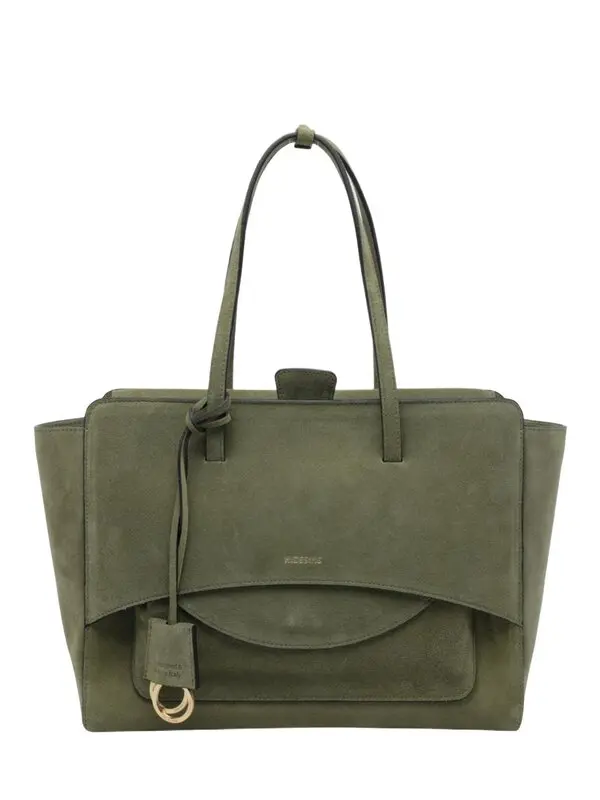 HIDESINS Flap Front Large Tote Bag - Green