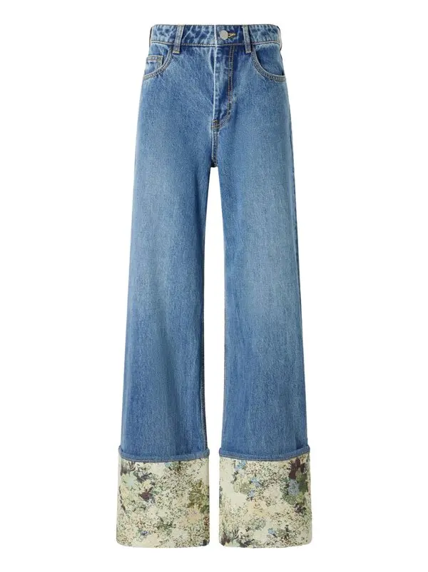 ALEMAIS Cotton Straightleg Pants - Blue