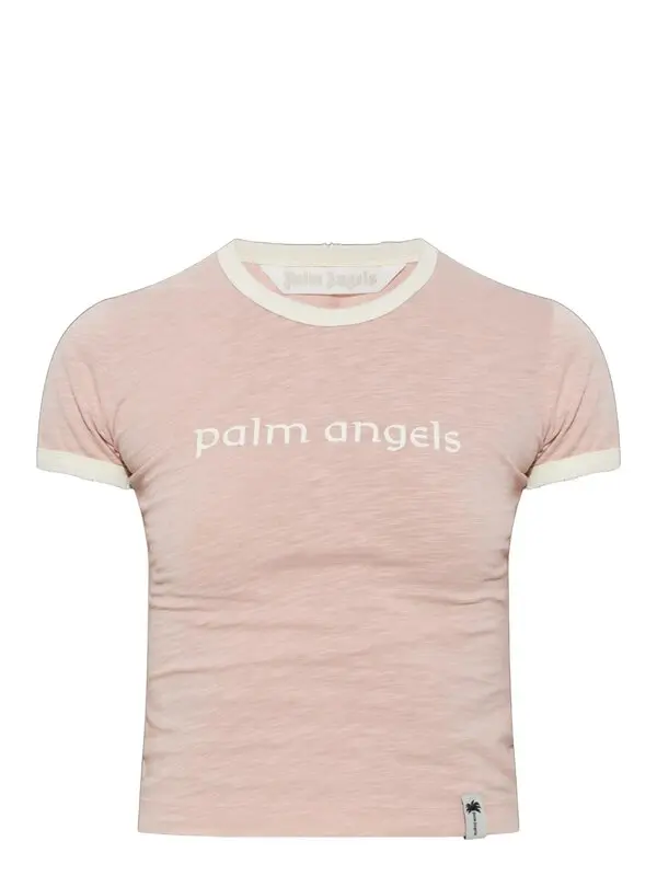 Palm Angels Logo Short-sleeved T-shirt - Pink