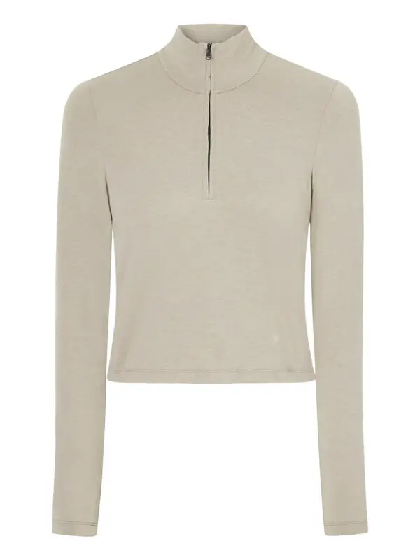 JAMES PERSE Fitted Cropped Top - Nude