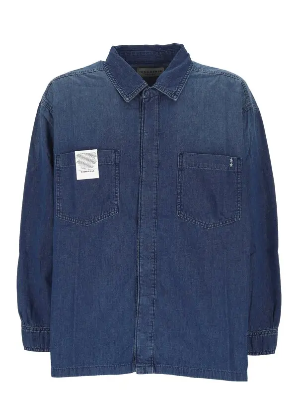 ICON DENIM LOS ANGELES Seth Patch-pocket Denim Shirt - Blue