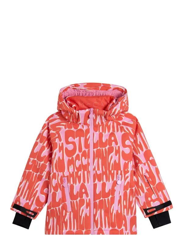 Stella McCartney Logo-print Hooded Snow Jacket - Red