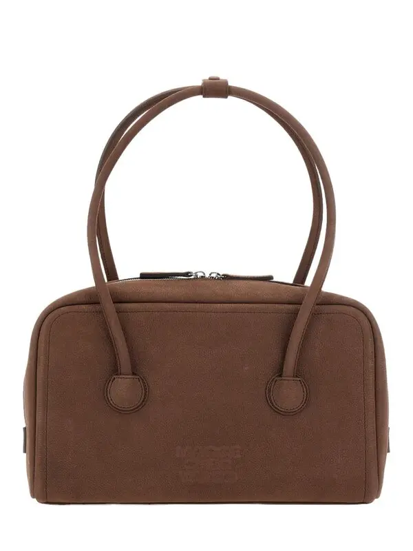 MARGESHERWOOD Structured Leather Shoulder Bag - Brown